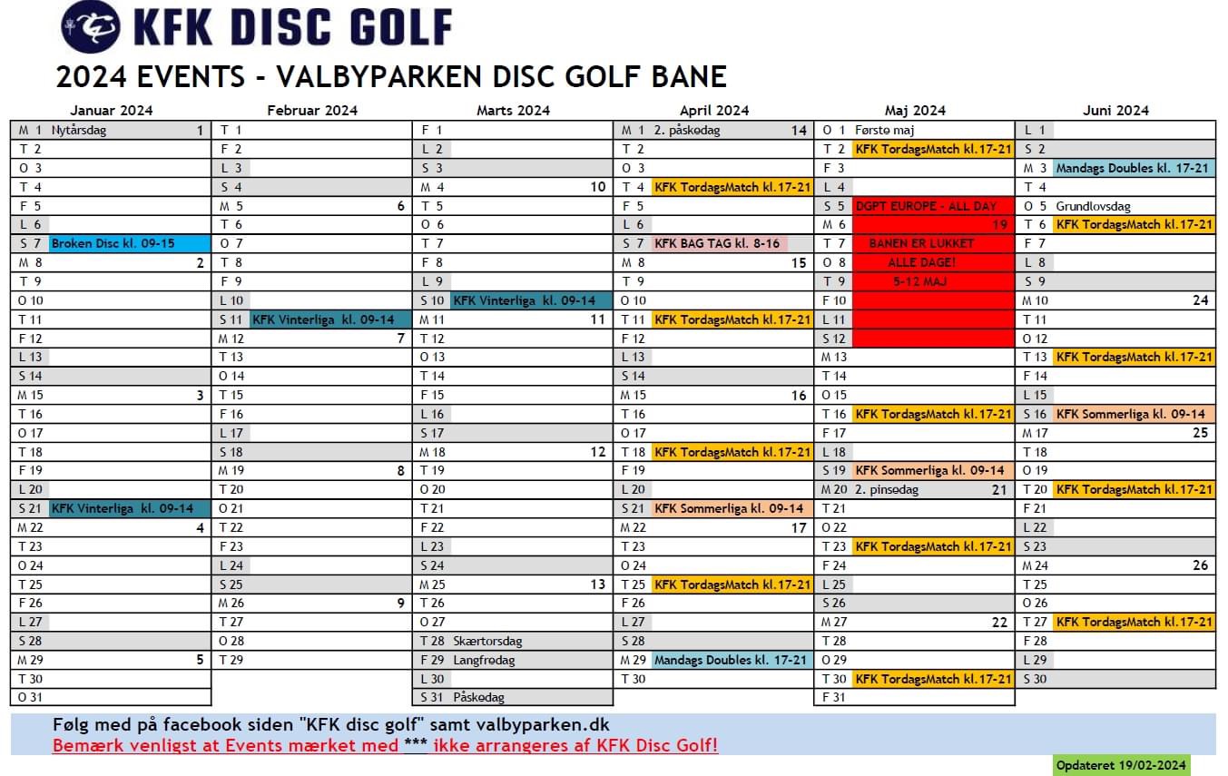 Valbyparken | Valbyparken disc golf / Københavns Frisbee Klub